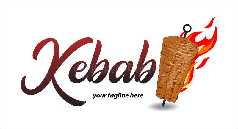 Kebab Logo Design. Doner Kebab Logo Stock Vector - Illustration of arab ...