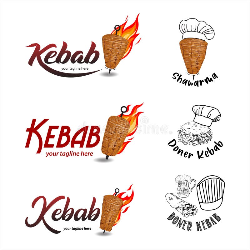 Kebab Logo Design Stock Illustrations – 3,489 Kebab Logo Design Stock ...