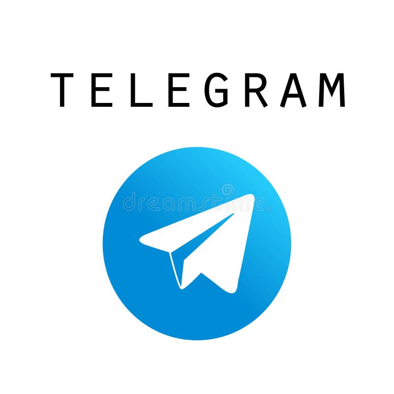 Telegram Logo Icon and Name Plate. Editorial Photo - Illustration of ...
