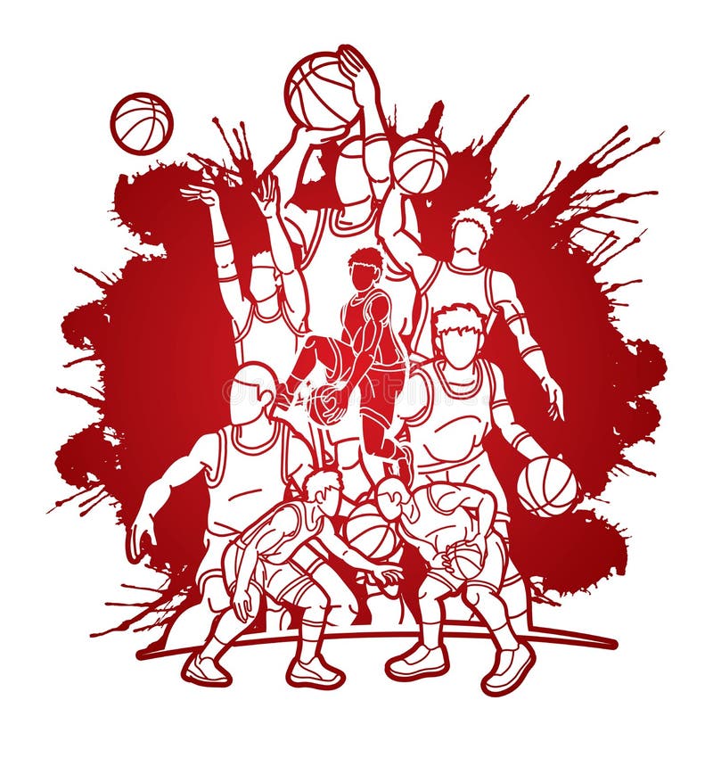 Basketball Teamwork Clip Art