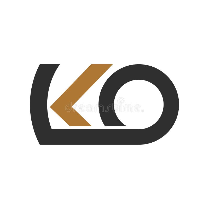 Initial Letter Ko Logo or Ok Logo Vector Design Template Stock Vector ...