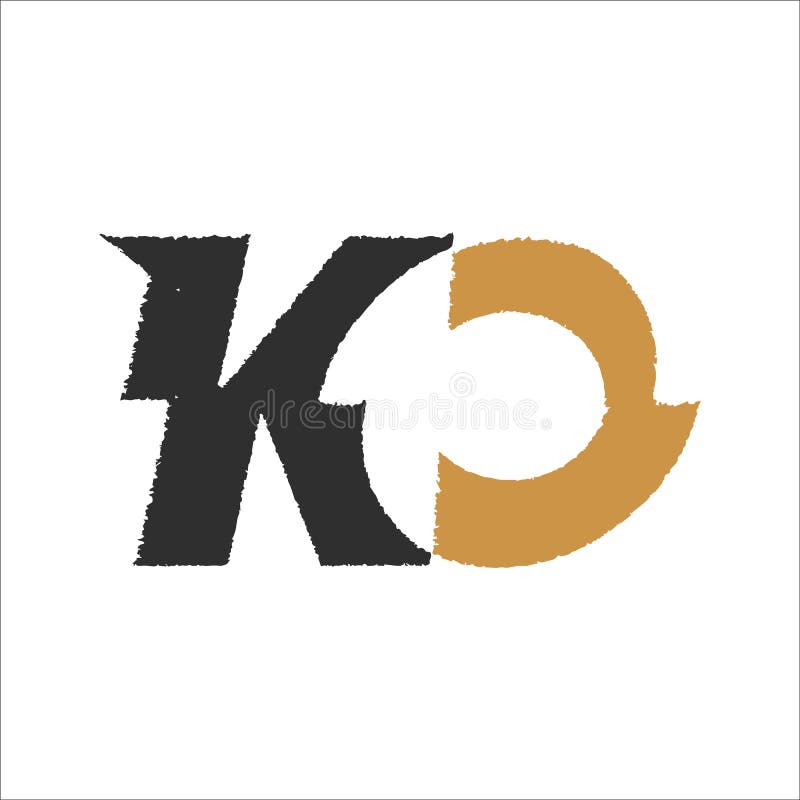 Initial Letter Ko Logo or Ok Logo Vector Design Template Stock Vector ...