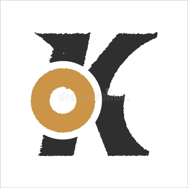 Initial Letter Ko Logo or Ok Logo Vector Design Template Stock Vector ...