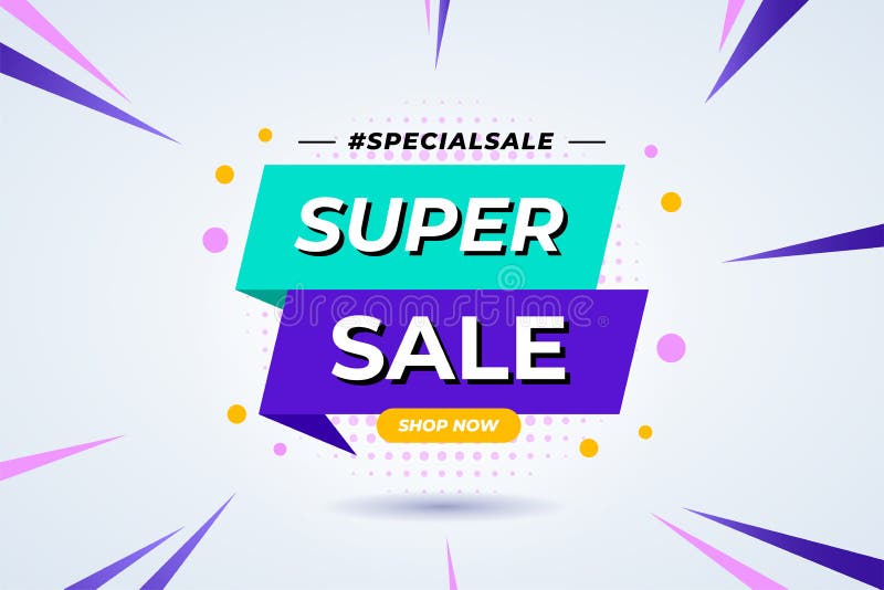 Abstract Sales Background Concept in Geometric Style. Vector ...