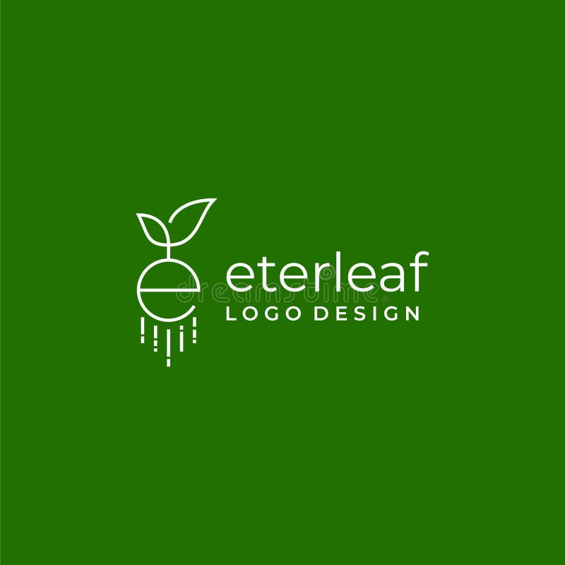 ELEAF_LOGO stock vector. Illustration of abstract, fresh - 200887604