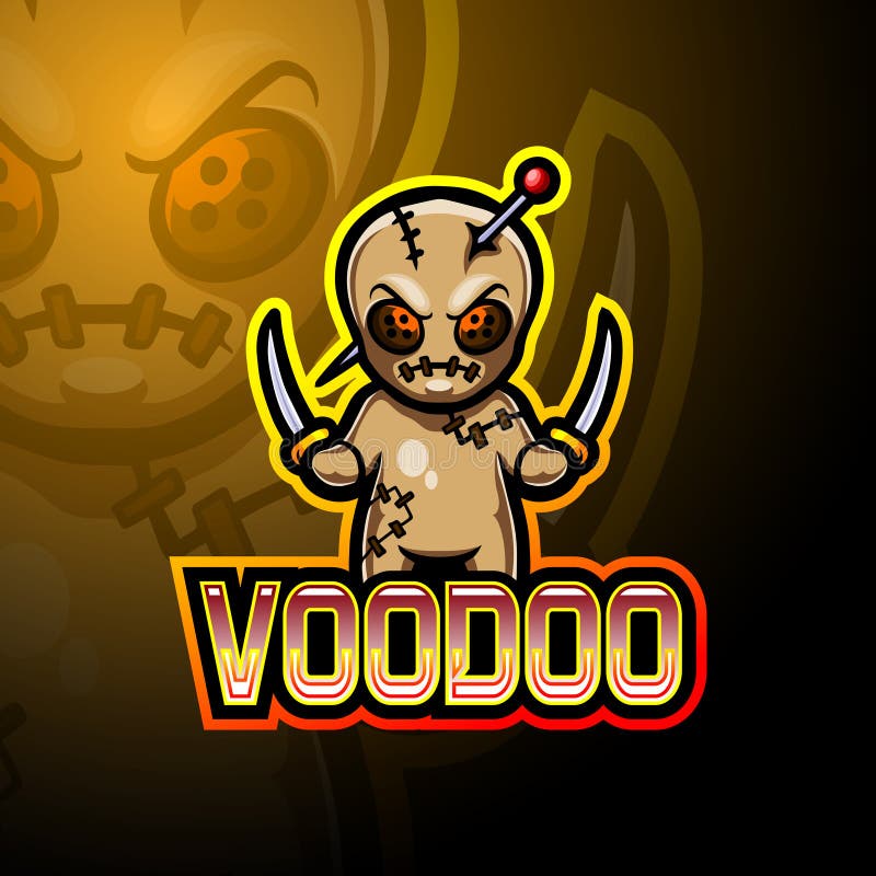 Voodoo Esport Logo Mascot Design Stock Vector - Illustration of ...