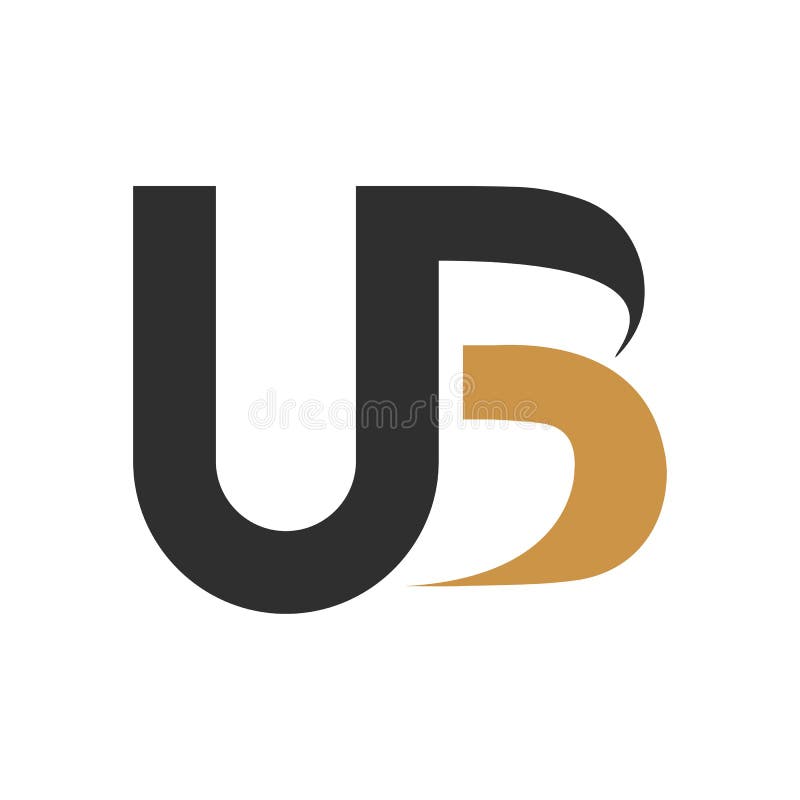 Initial Letter Ub Logo or Bu Logo Vector Design Template Stock ...