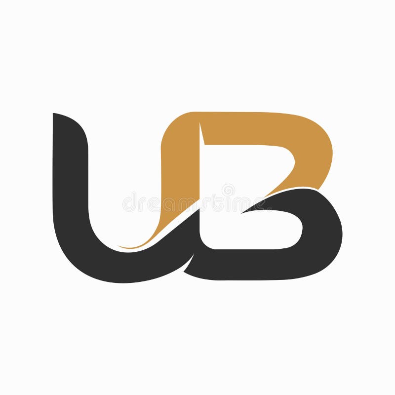 Initial Letter Ub Logo or Bu Logo Vector Design Template Stock Vector ...