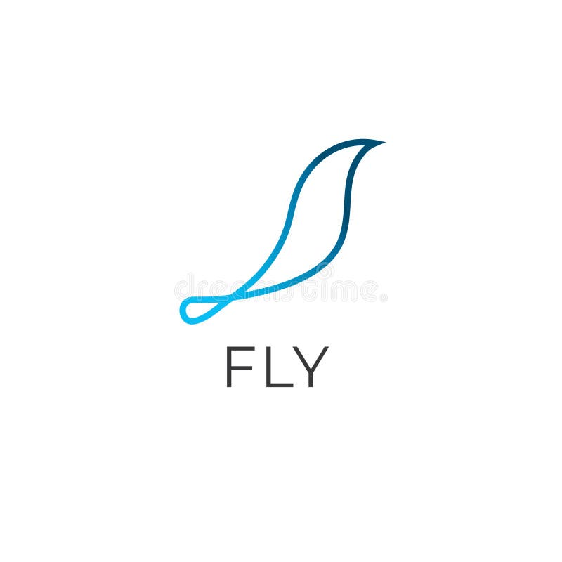 Fly Vector Logo. Fly Emblem Stock Vector - Illustration of company ...
