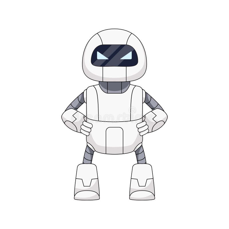 Illustration angry robot stock vector. Illustration of design - 201630408