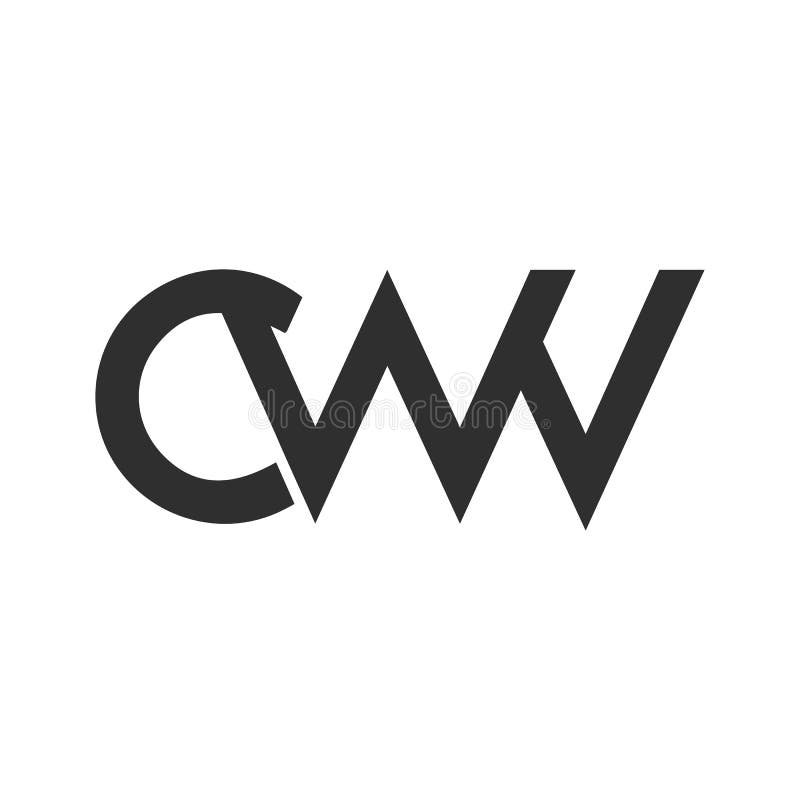 Initial Letter Cw Logo or Wc Logo Vector Design Template Editorial ...
