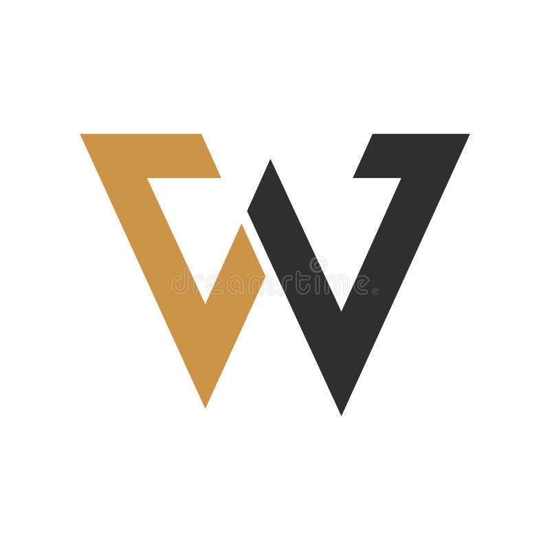 Initial Letter Cw Logo or Wc Logo Vector Design Template Stock Vector ...