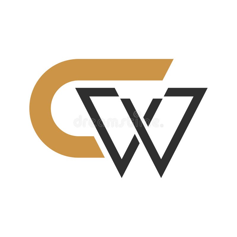 Initial Letter Cw Logo or Wc Logo Vector Design Template Stock Vector ...