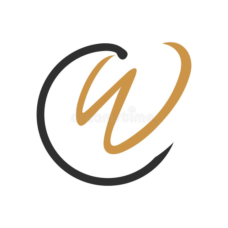 Initial Letter Cw Logo or Wc Logo Vector Design Template Stock Vector ...