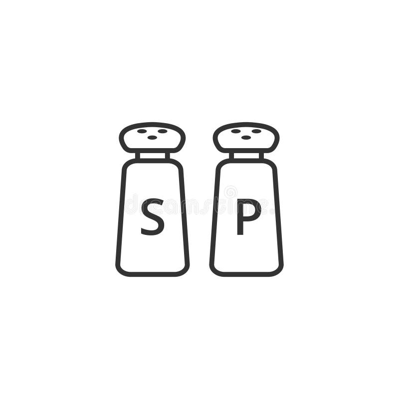 Vector Illustration of Salt and Paper Icon for Web Site and Mobile App ...