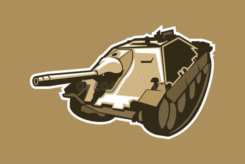 World War II German Light Tank Destroyer Stock Vector - Illustration of ...