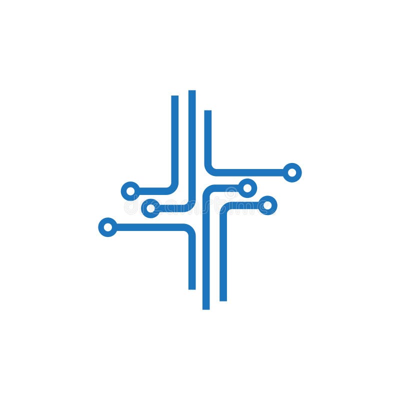 High Tech Icon. Abstract Vector Technology Logo. Stock Illustration ...