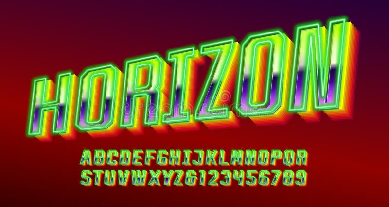 Horizon Font Stock Illustrations – 29,119 Horizon Font Stock ...