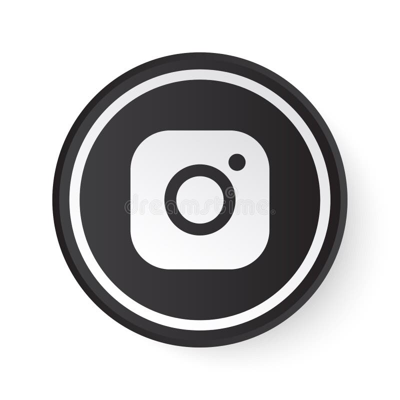 Instagram Button Black