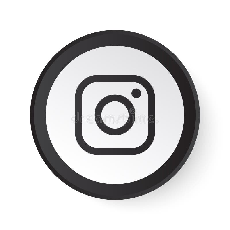 Instagram Button Black