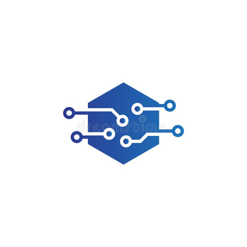 Technology - Vector Logo Template for Corporate Identity. Abstract Chip ...