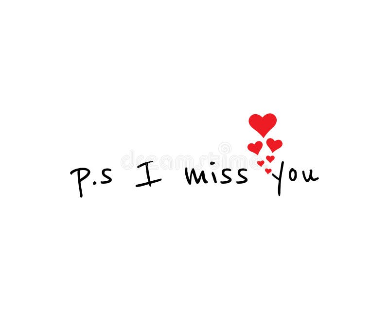 Miss You Quotes Stock Illustrations – 125 Miss You Quotes Stock ...
