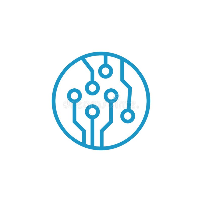 Technology - Vector Logo Template for Corporate Identity. Abstract Chip ...