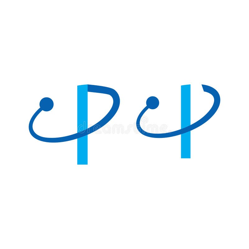 Letter P Tech Logo. Vector Alphabet a Technology Icon. Stock ...