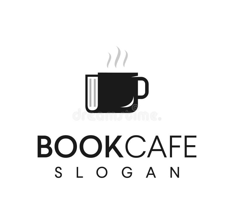 Coffee Book Logo Icon Design. Logo is Combination of Book and a Cup of ...