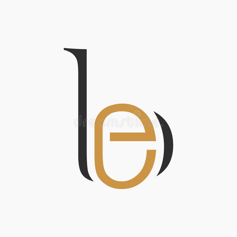 Initial Letter Eb Logo or Be Logo Vector Design Template Stock Vector ...