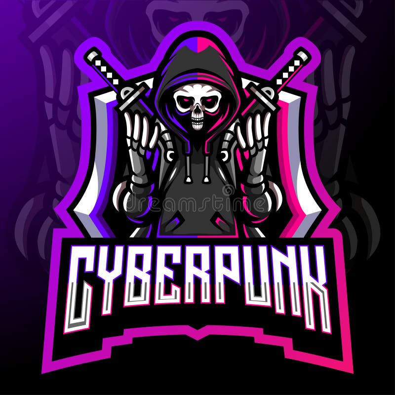 Cyberpunk Ape Esport Mascot Logo Design Stock Vector - Illustration of ...