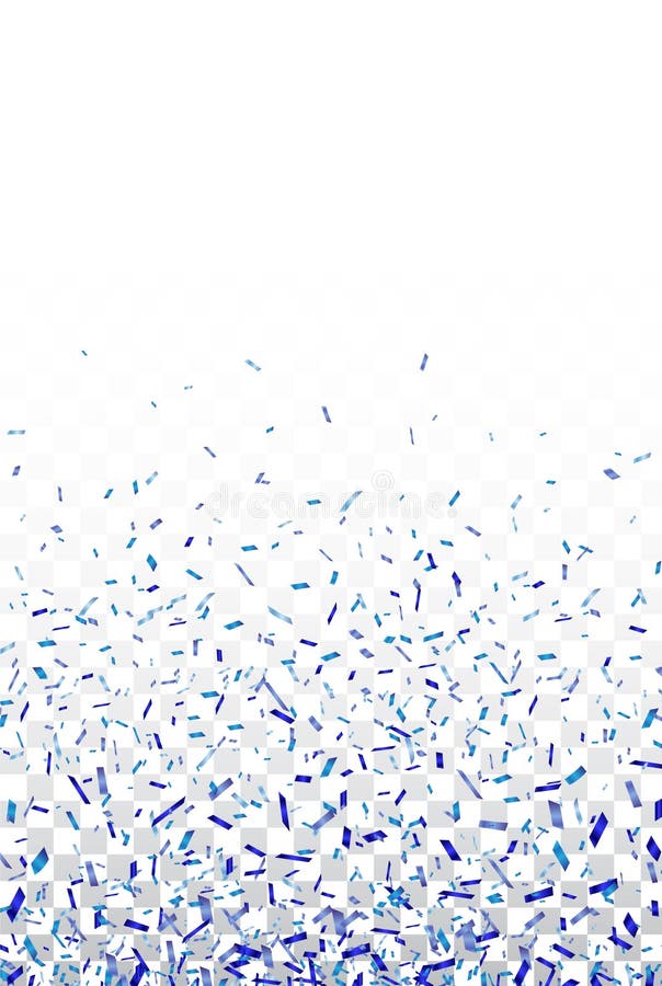 Red and Blue Confetti , Isolated on Transparent Background Stock Vector ...