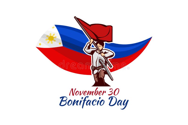 November 30, Happy Bonifacio Day Vector Illustration Stock Vector ...