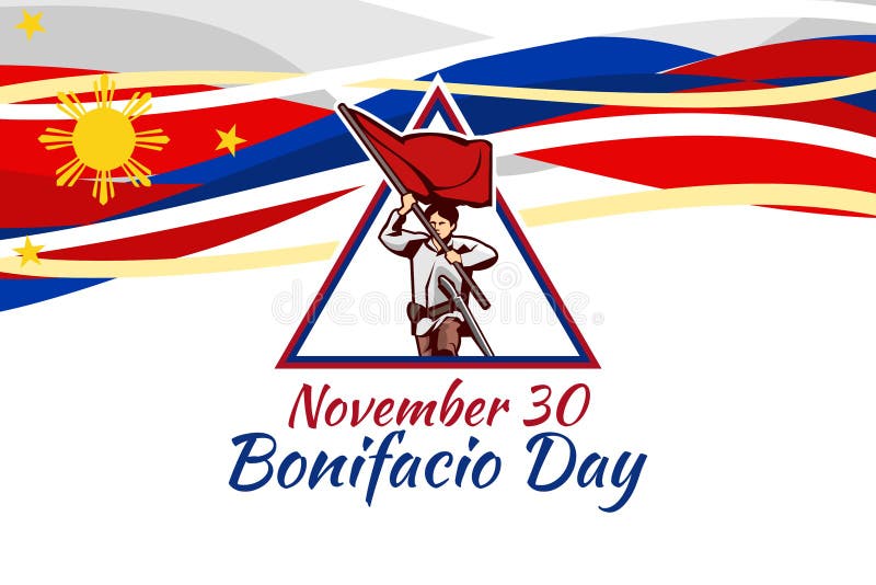 November 30, Happy Bonifacio Day Vector Illustration Stock Vector ...