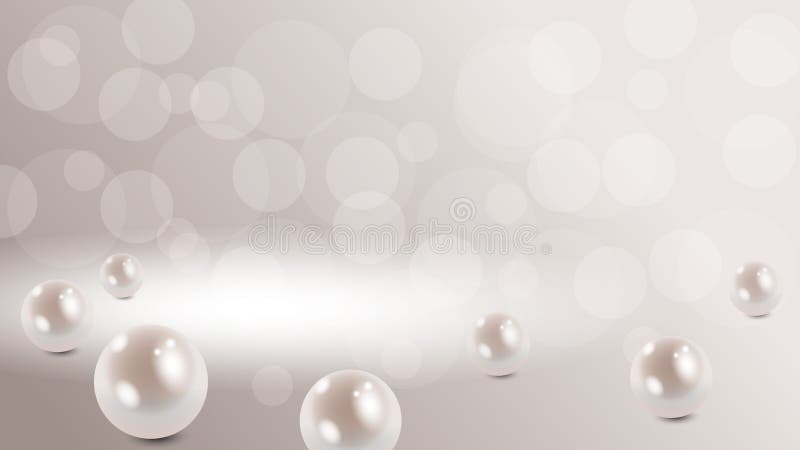 Background Scattered Pearls Shine Jewelry Stock Vector - Illustration ...