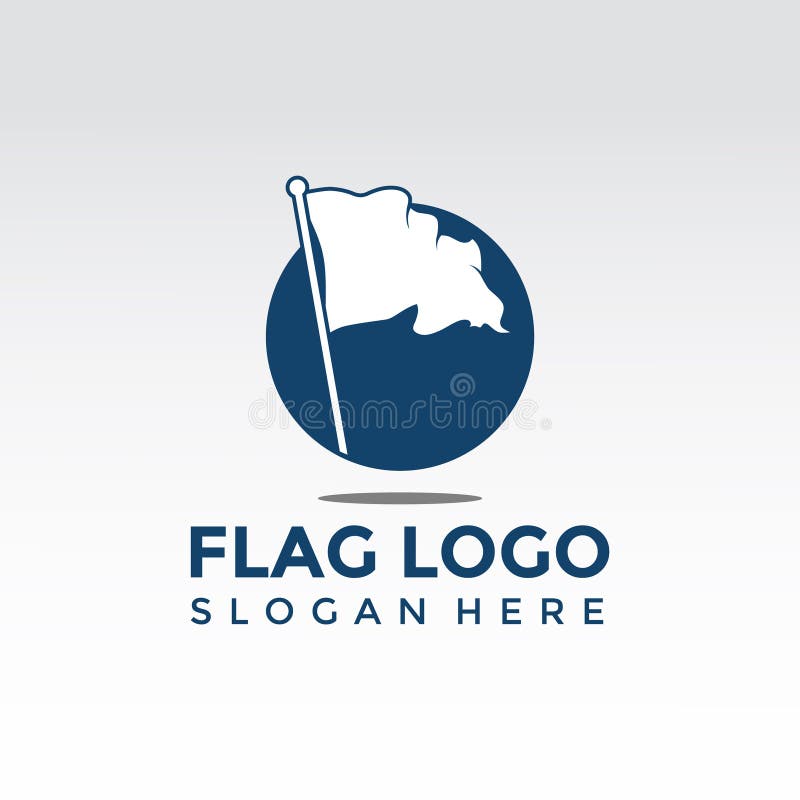 Flag Template Logo Design. Vector Illustrator Stock Vector ...