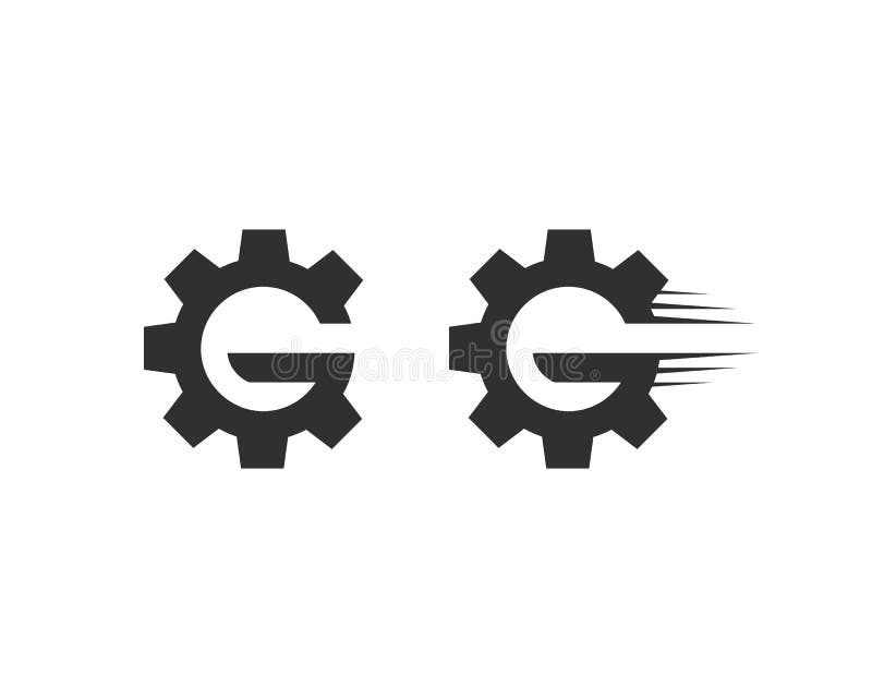 Gear Letter G Logo Template. Abstract Vector Gear Icon Stock Vector ...