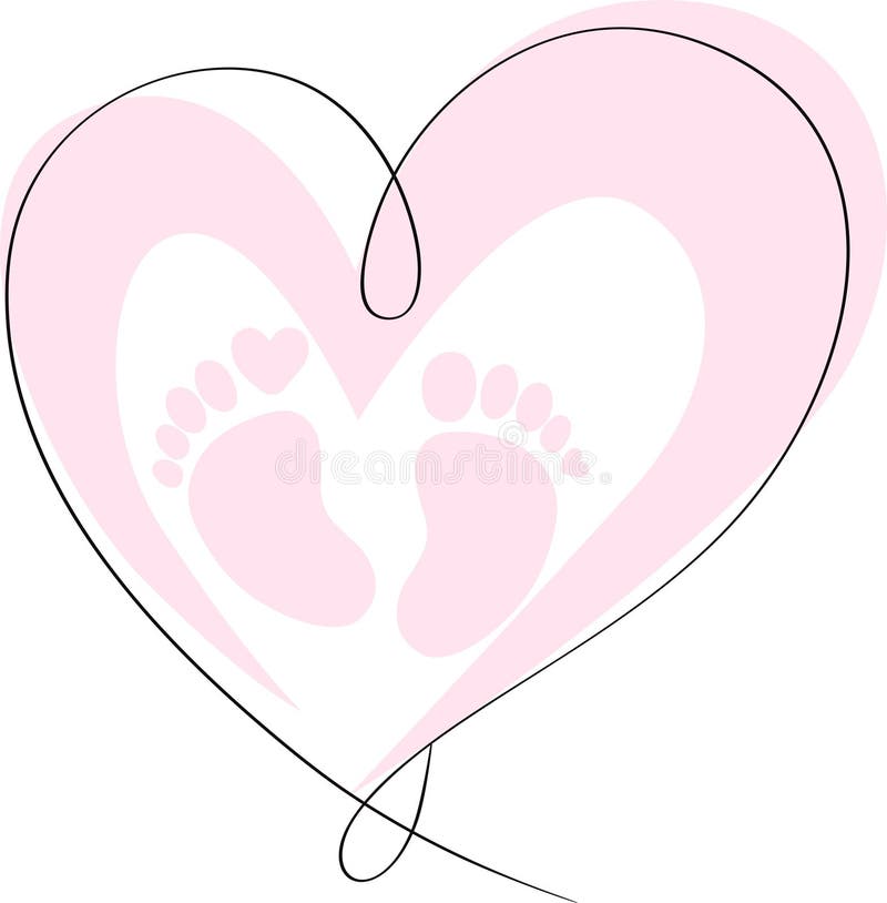 Pink Footprint Stock Illustrations – 2,934 Pink Footprint Stock ...