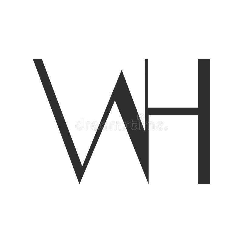 Initial Letter Wh Logo or Hw Logo Vector Design Template Stock Vector ...