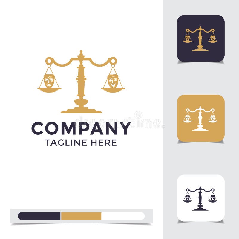 Logo Vector Design of Abstract Law Stock Vector - Illustration of ...
