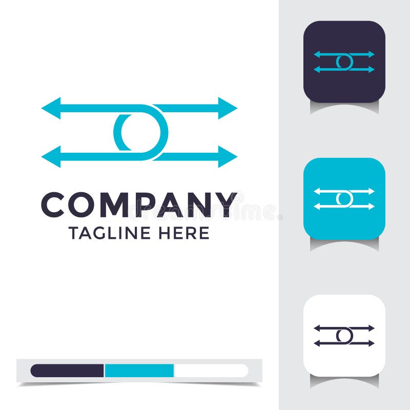 Logo Vector Design of Random Arrow Stock Vector - Illustration of ...