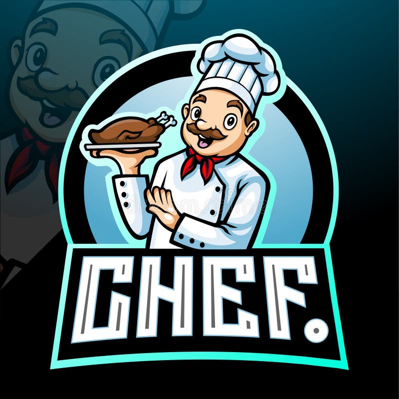 Chef Mascot. Esport Logo Design Stock Vector - Illustration of cake ...