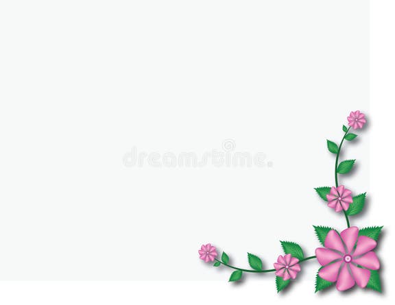Abstract Purple Flower Post Card Design Template Vector Design Stock ...