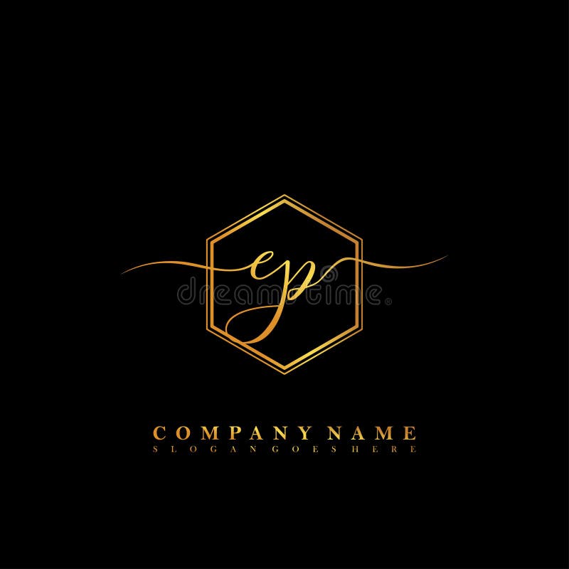 Initial Letter EP Beauty Handwriting Logo Vector Stock Vector ...