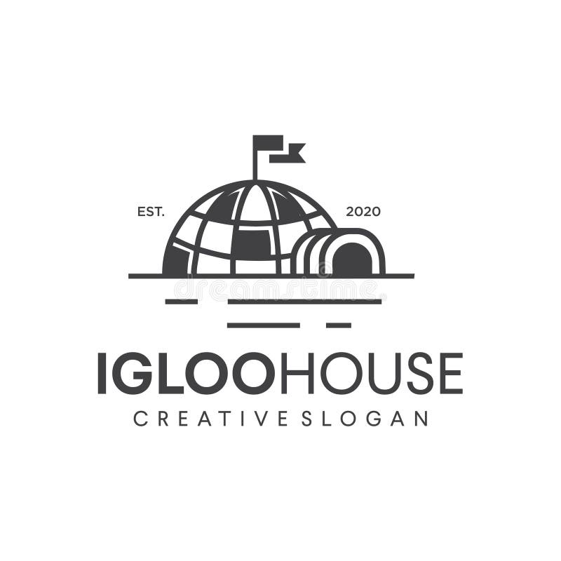 Igloo House Logo Dome Hipster Retro Vintage Icon Vector Design ...