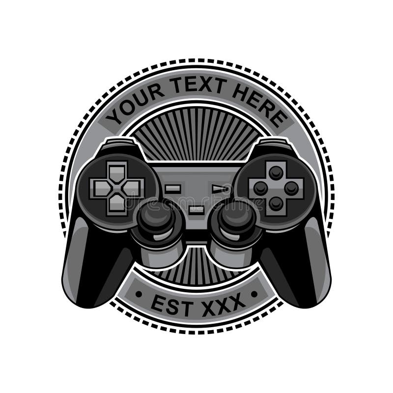 Controller game logo stock vector. Illustration of control - 203660534