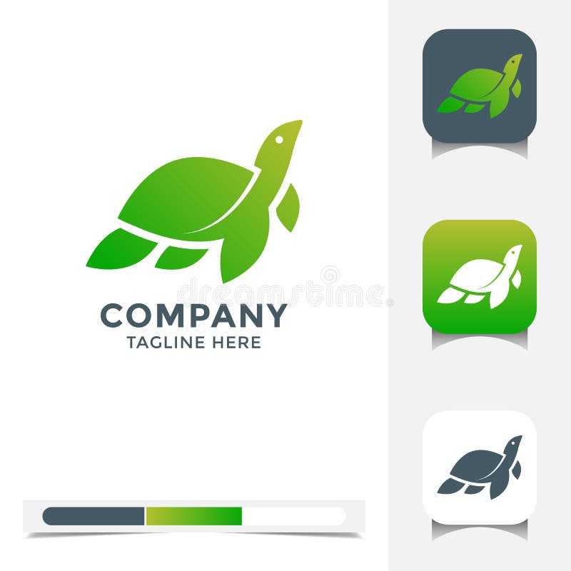 Logo Vector Design of Abstract Turtle Stock Vector - Illustration of ...