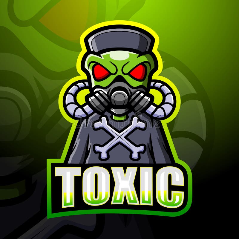 Toxic Mascot Logo Design Vector with Modern Illustration Concept Style ...