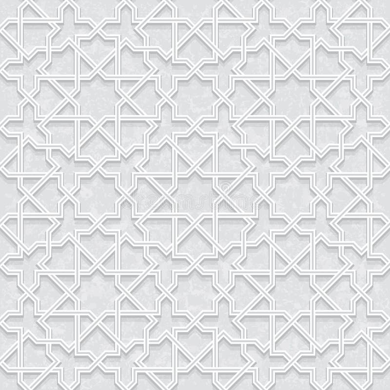 Seamless Geometric Pattern with Light Grey Background, Vector ...