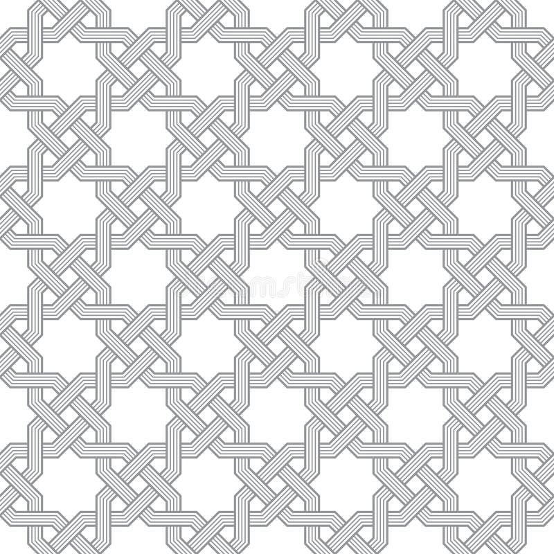 Geometric Pattern with Light Grey Background, Vector Illustration Stock ...